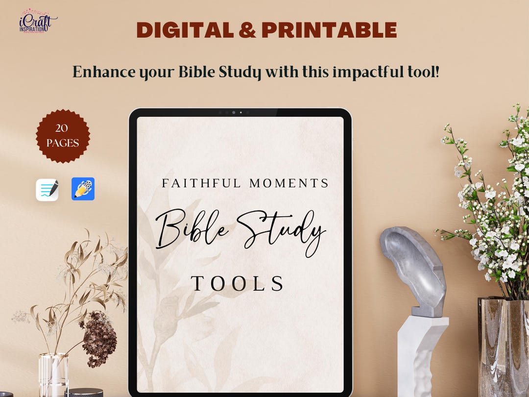 Bible Study Guide, Printable Bible Study Guide, Goodnotes Digital Bible ...