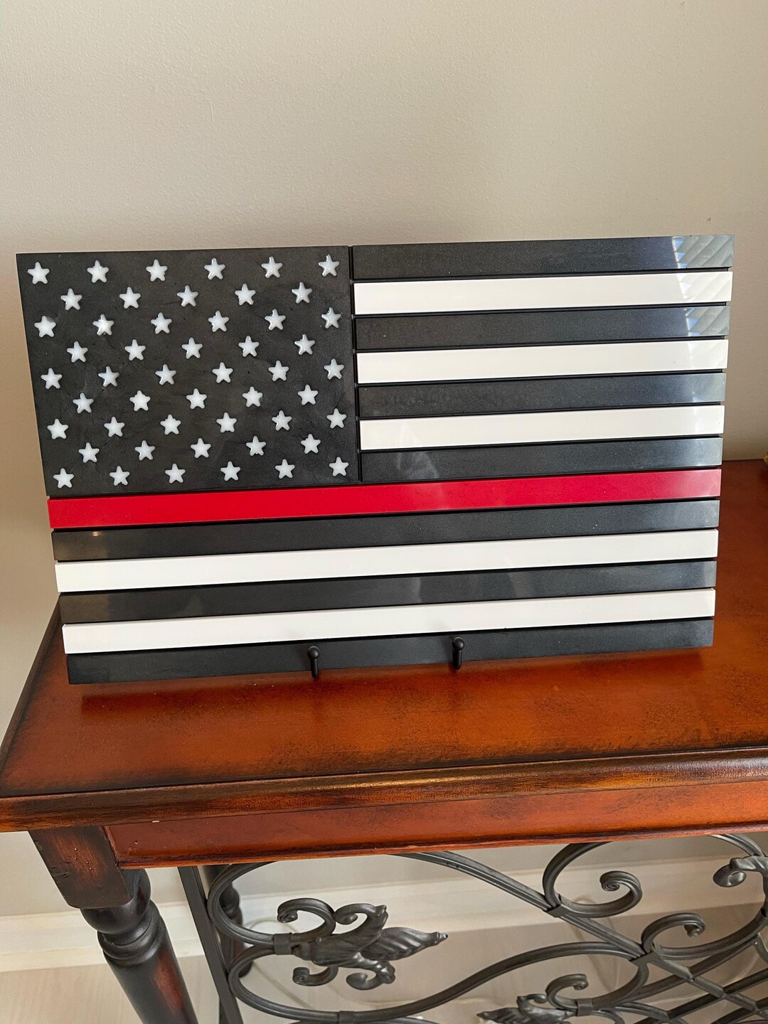 Fire Fighter Epoxy Resin American Flag (10”x16”x.05) - Etsy