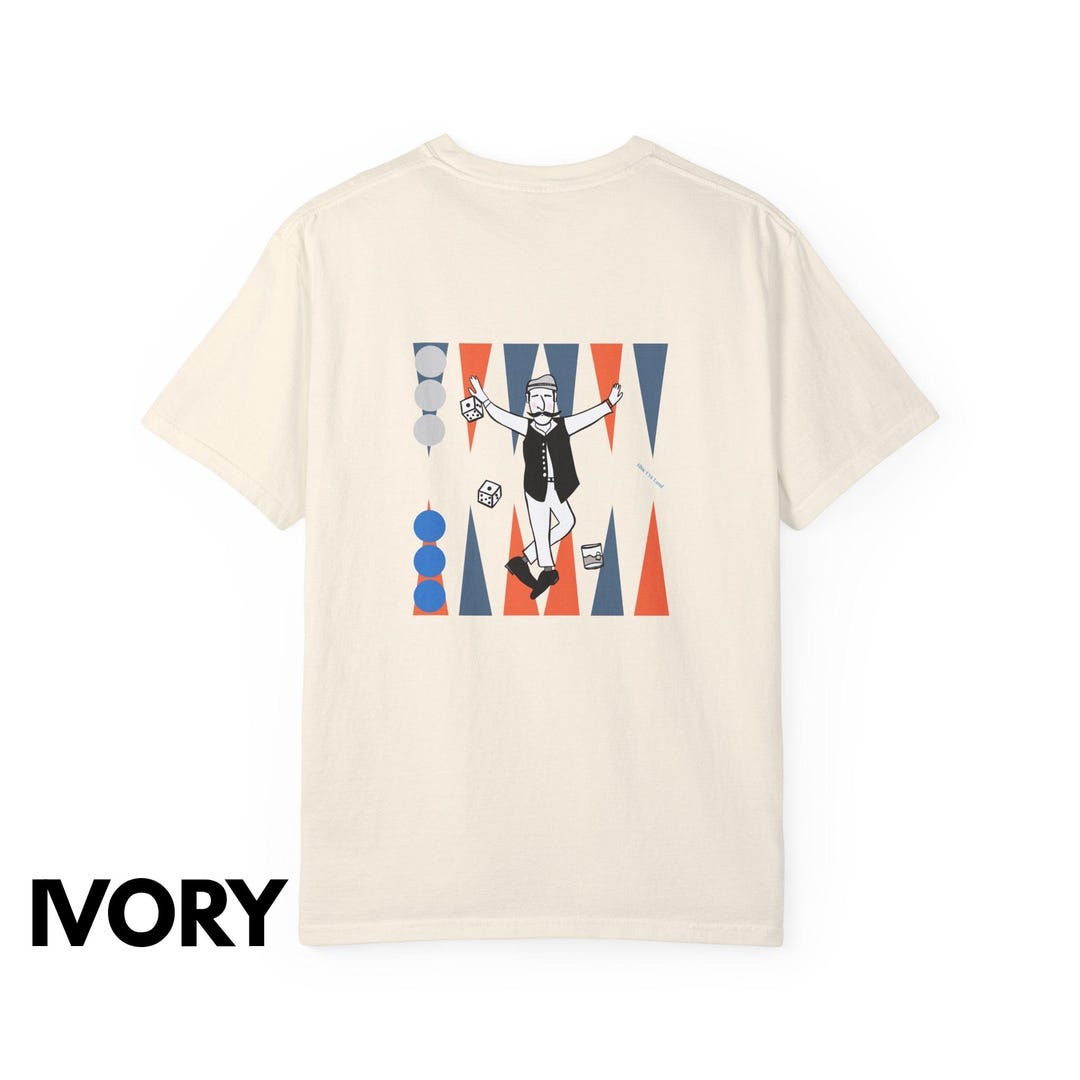 Backgammon Lovers Greek T-shirt, Tavli Man, Unisex Garment-dyed Tee ...