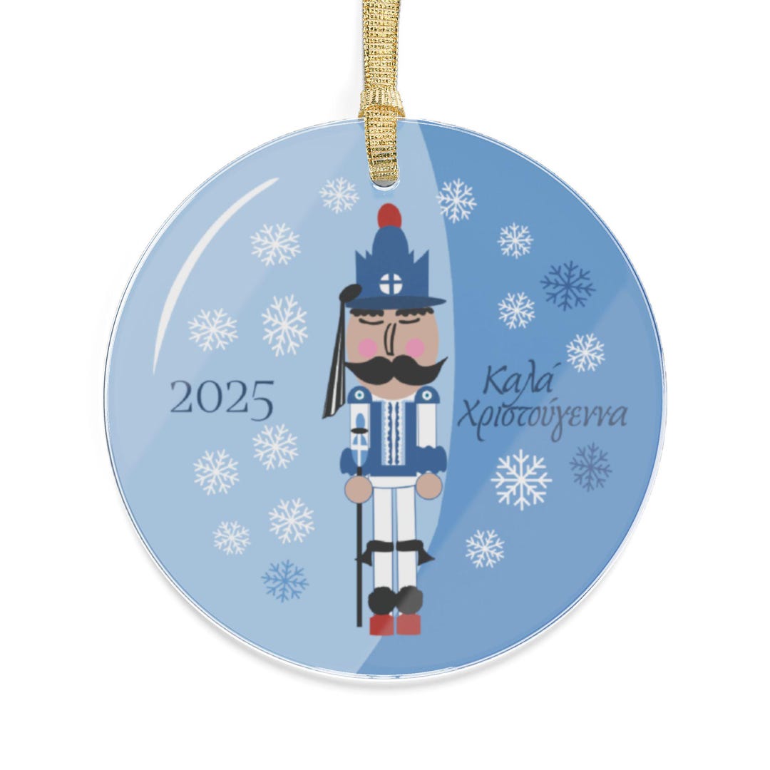 Acrylic Ornaments - Greek Evzone Nutcracker Ornament, Christmas Gift ...