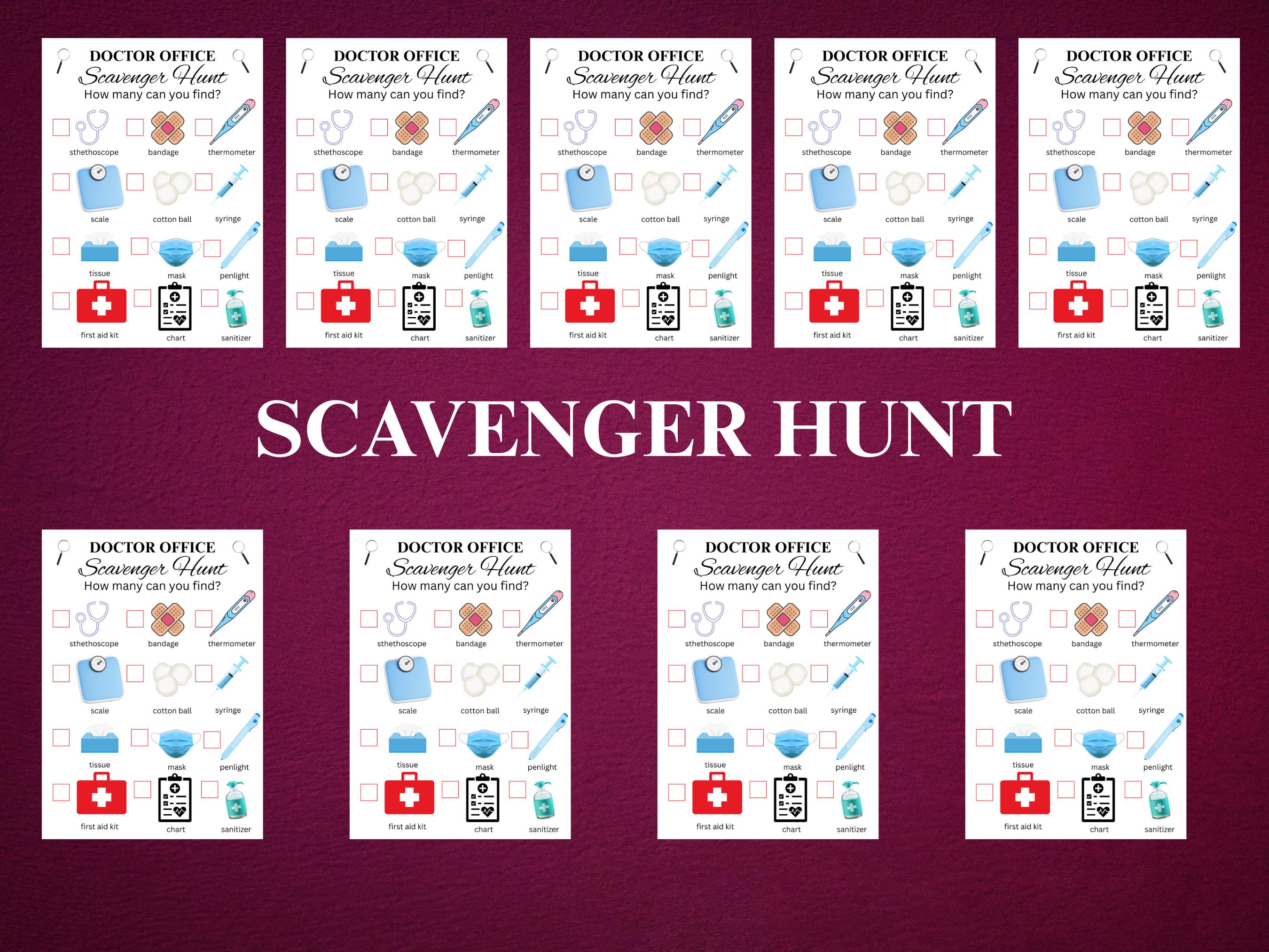 Scavenger Hunt Game Bundle, Themed Hunts, Nature Scavenger Hunt Bundle ...