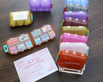 Pocket Pharmacy Travel Pill Organizer customizable - Etsy