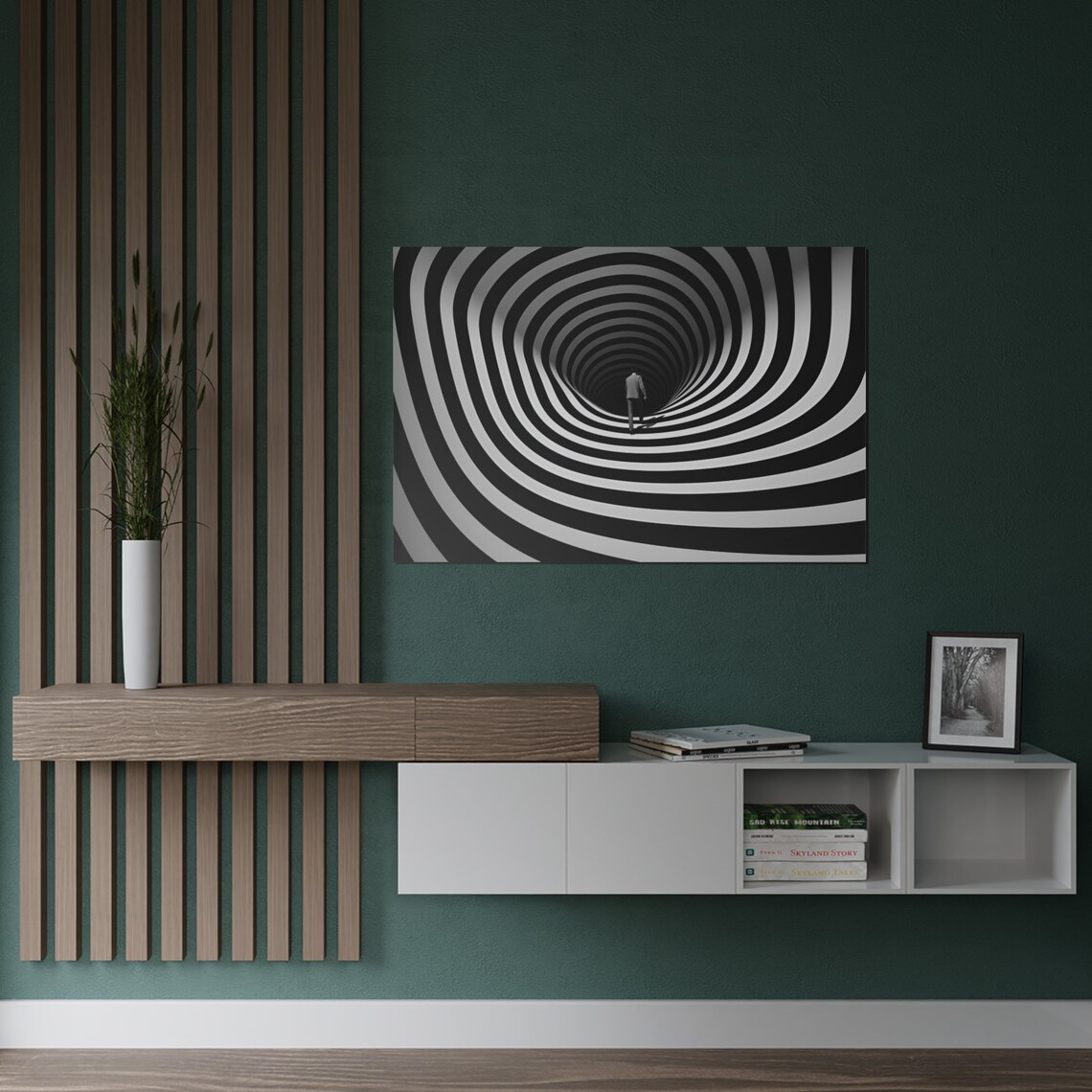 Mesmerizing Optical Illusion Poster, Mind-bending Wall Art, Unique Home ...
