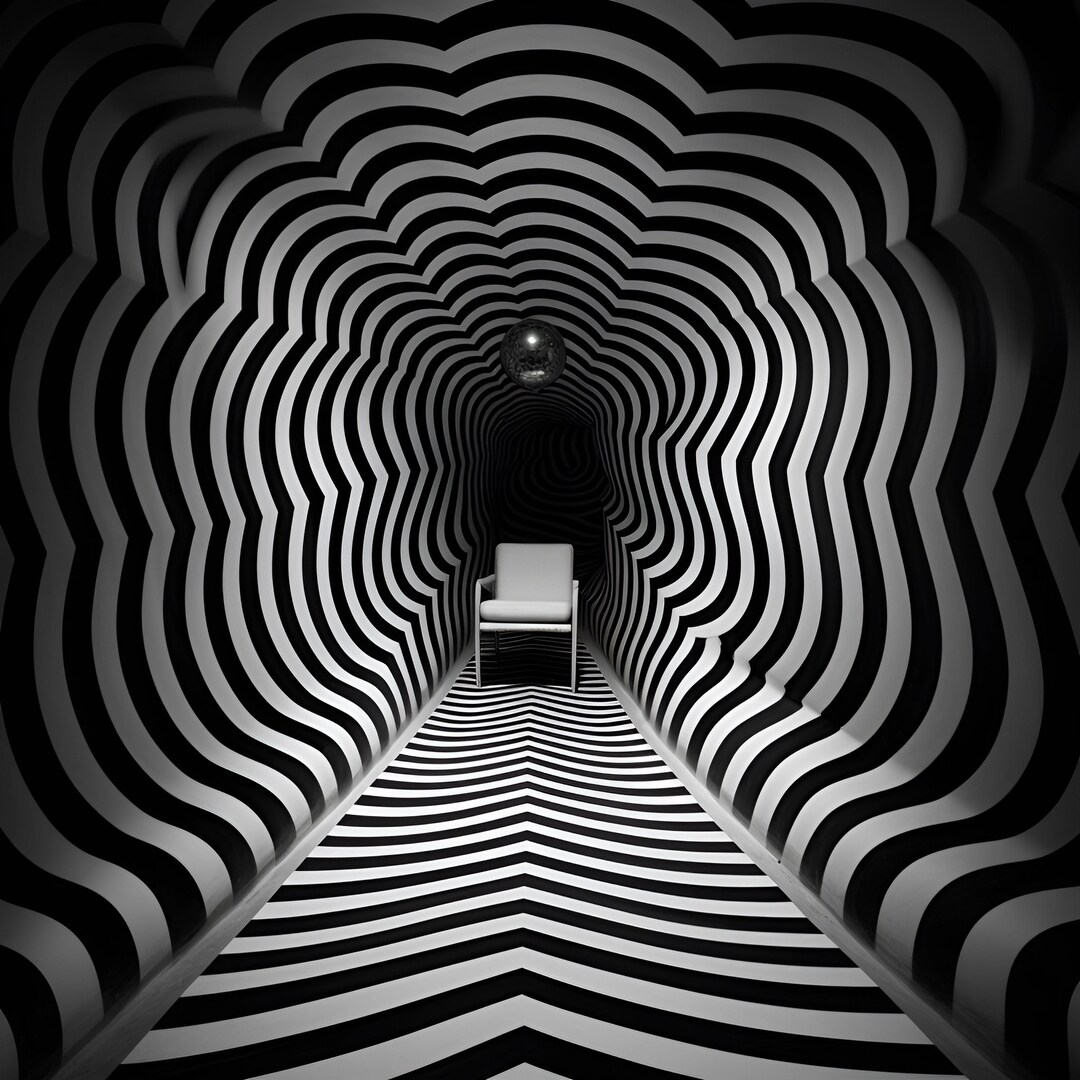 Mesmerizing Optical Illusion Poster, Mind-bending Wall Art, Unique Home ...
