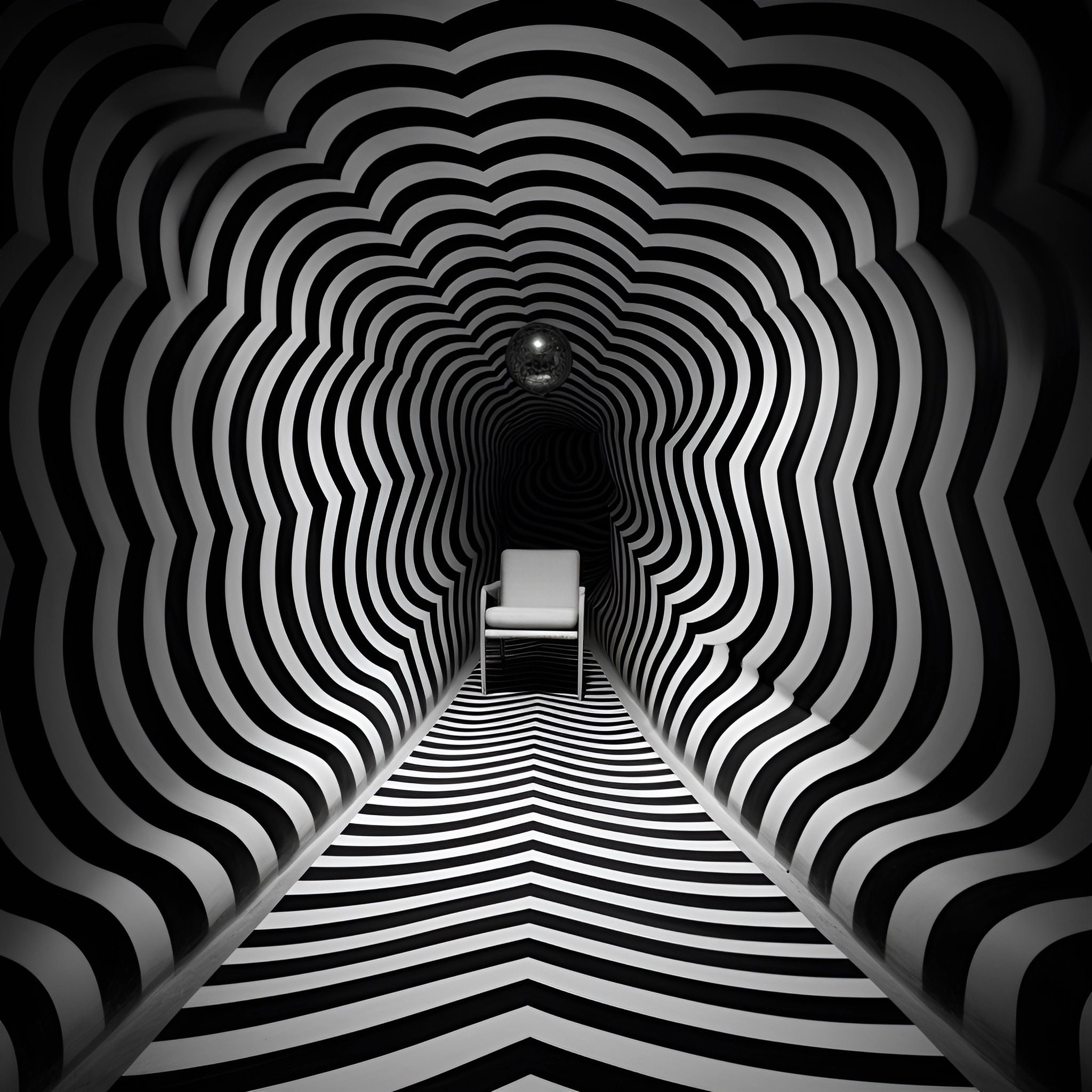 Mesmerizing Optical Illusion Poster, Mind-bending Wall Art, Unique Home ...