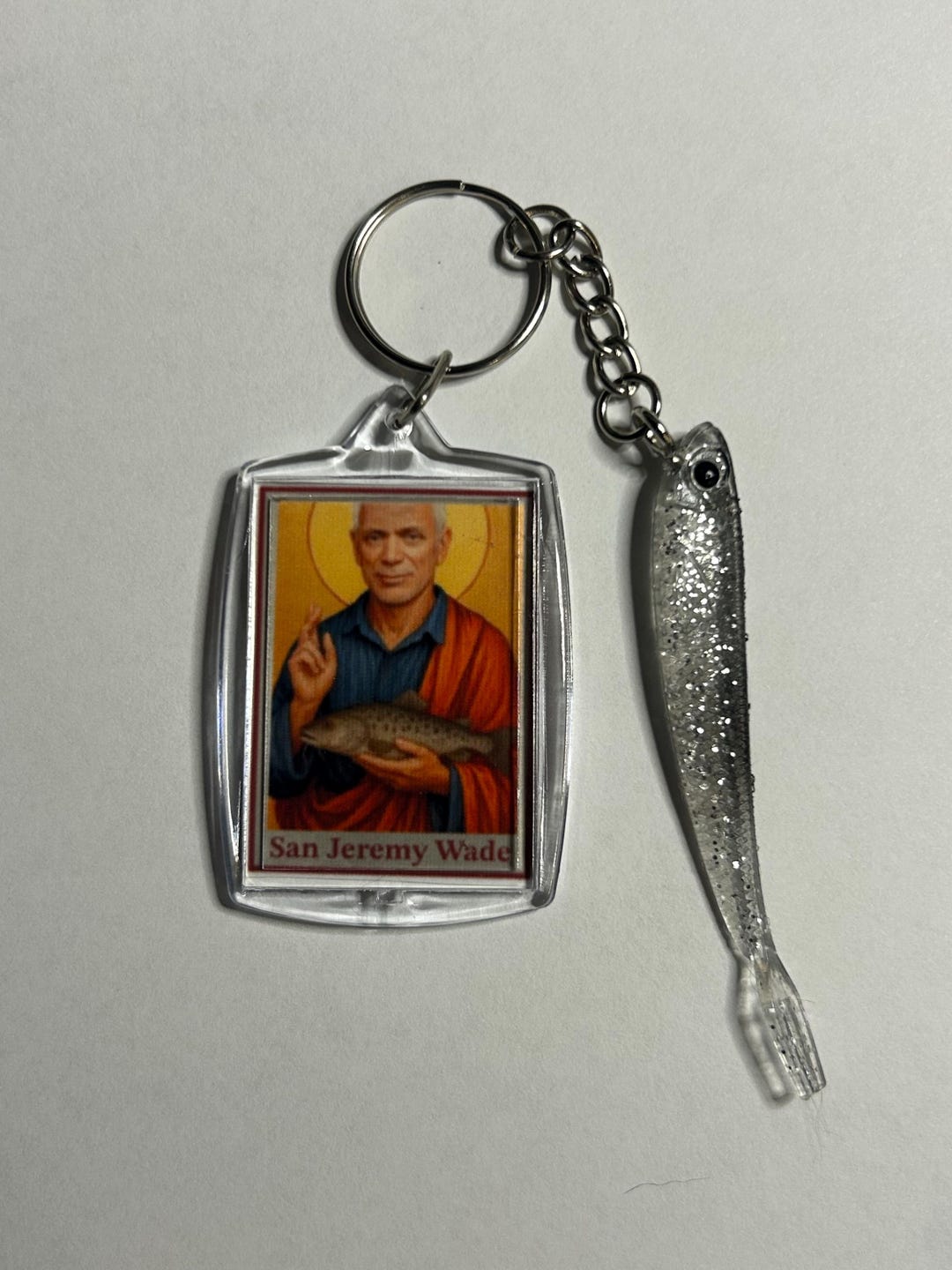 San Jeremy Wade Key Chain With Fish - Etsy