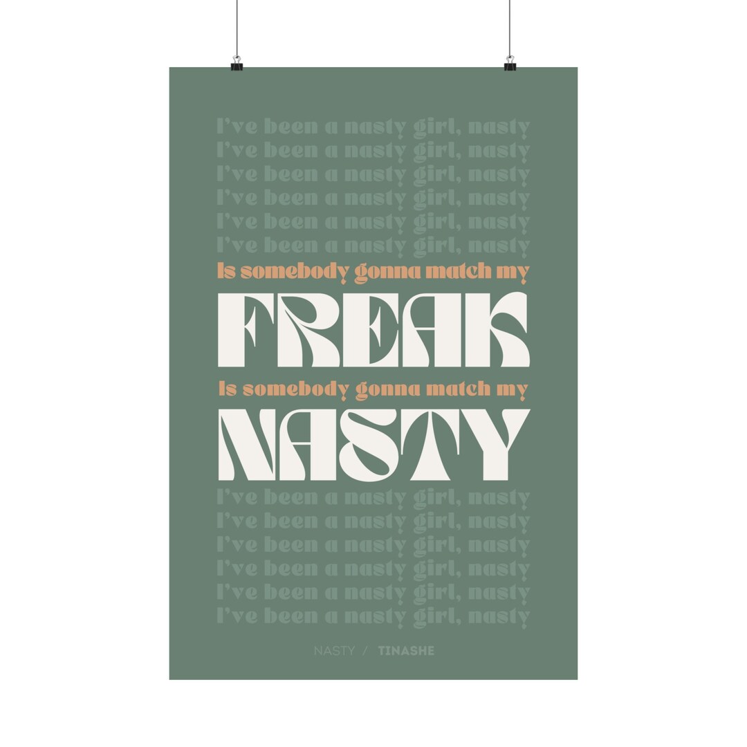 NASTY X TINASHE Matte Vertical Posters - Etsy