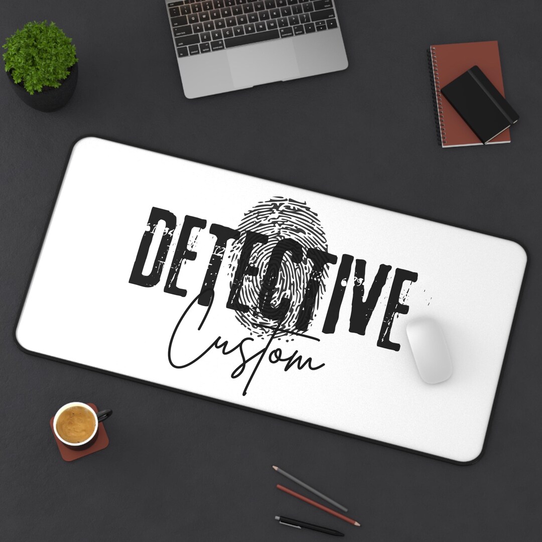Personalized Detective Desk Mat, Detective Gift, Gift for Detectives ...