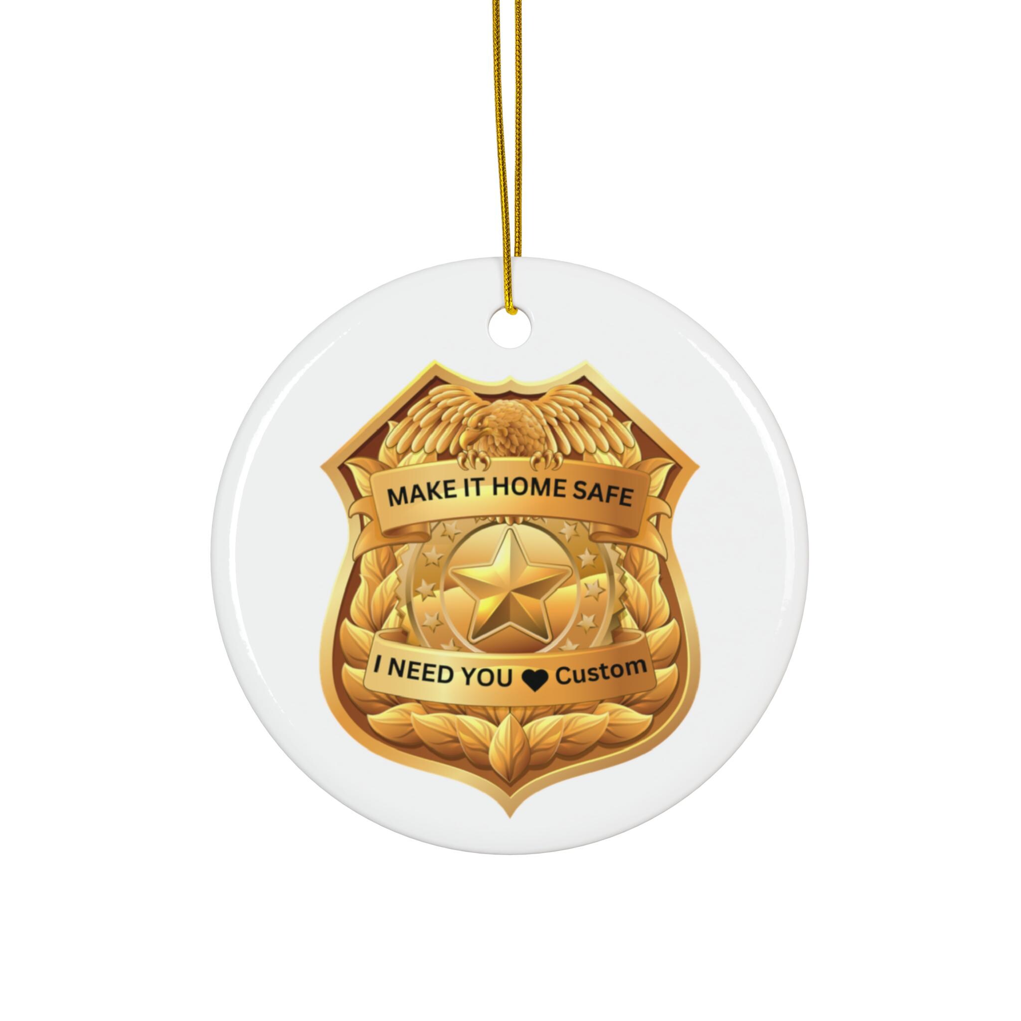 Customizable Police Officer Ornament, Police Officer Gift, Personalized ...
