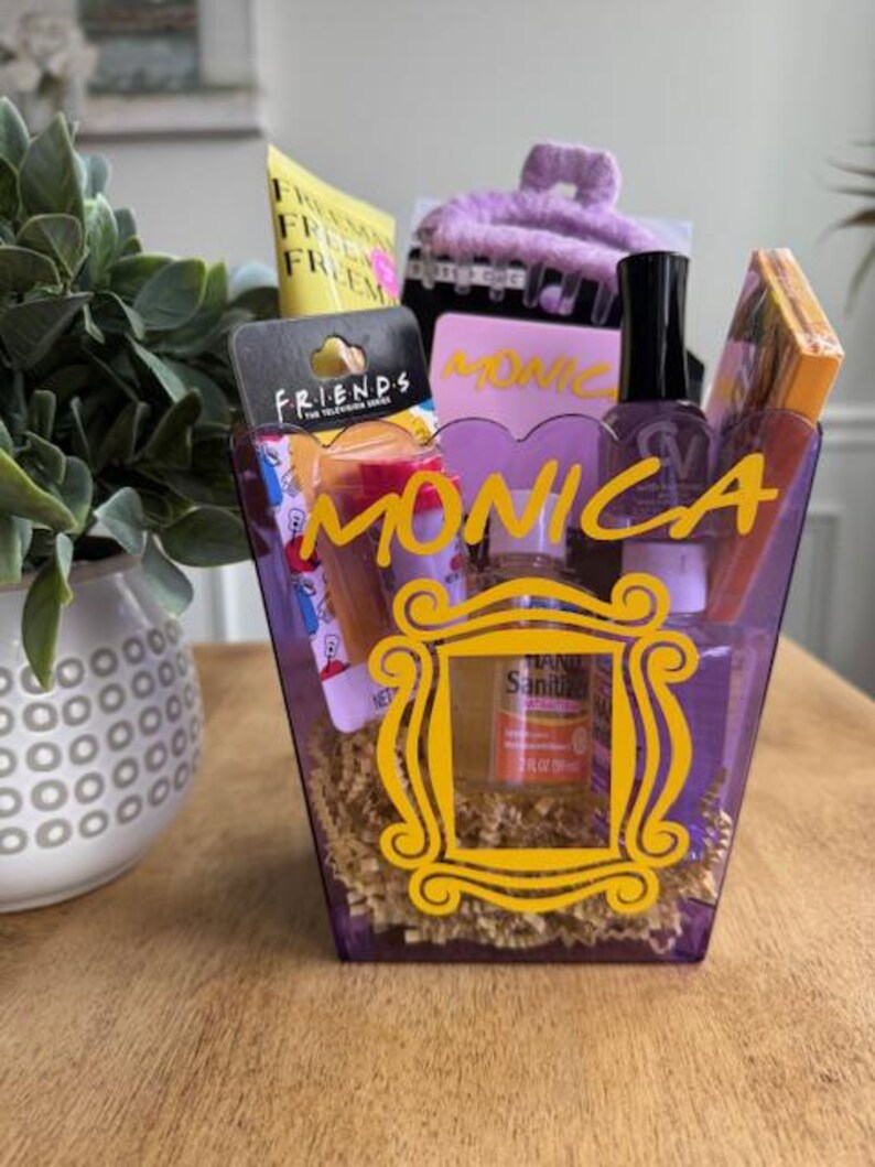 Personalized Friends Themed Gift Scalloped Top Bin, Friends Show Gift ...