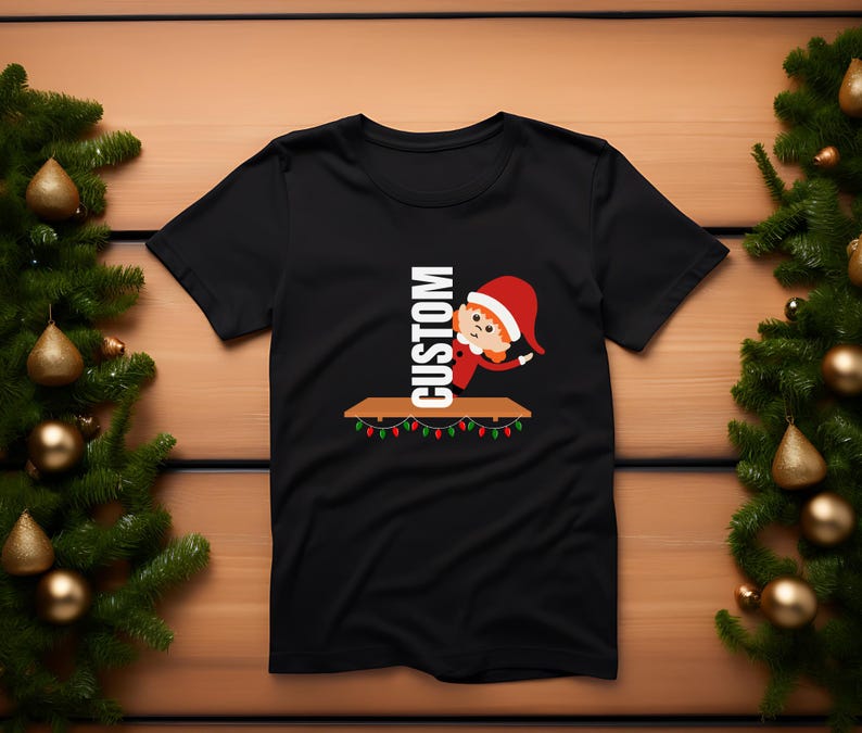 Personalized Custom Elf Design Kids T-shirt, Christmas Gifts, Gifts for ...
