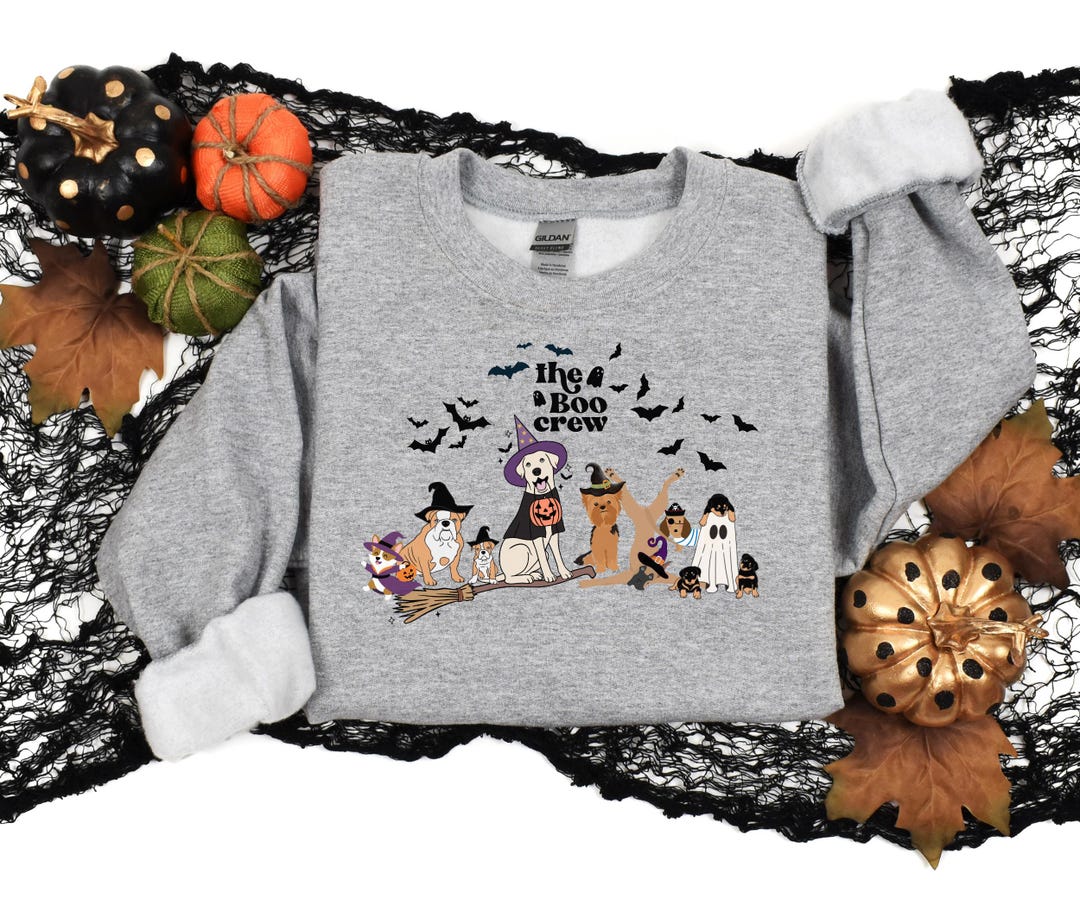 Cute the Boo Crew Dogs Halloween Shirt, Halloween Dogs Shirt, Dog ...