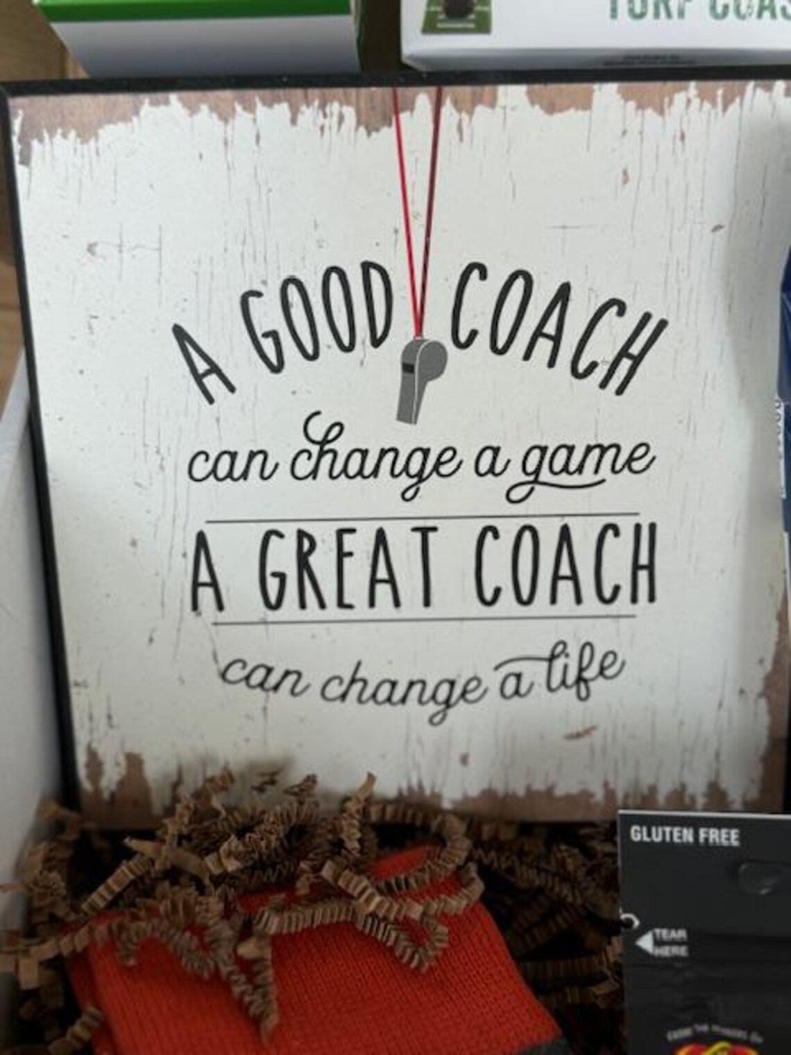 Custom Name Football Coach Gift, Football Coach Gift, Football Gift Box ...