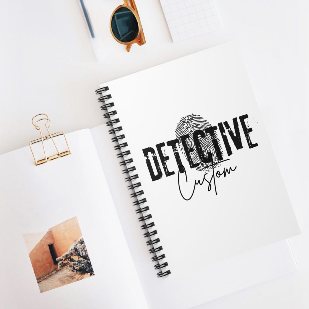 Personalized Detective Spiral Notebook, Custom Detective Journal, Gift ...