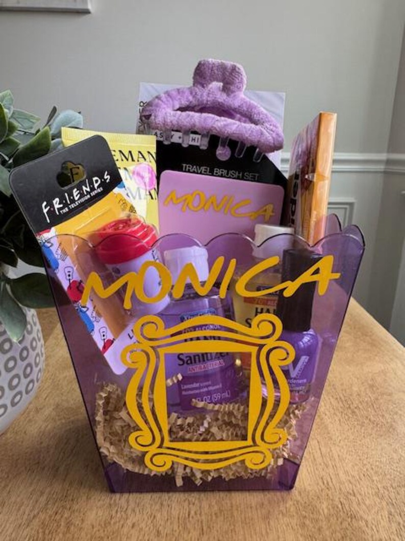 Personalized Friends Themed Gift Scalloped Top Bin, Friends Show Gift ...