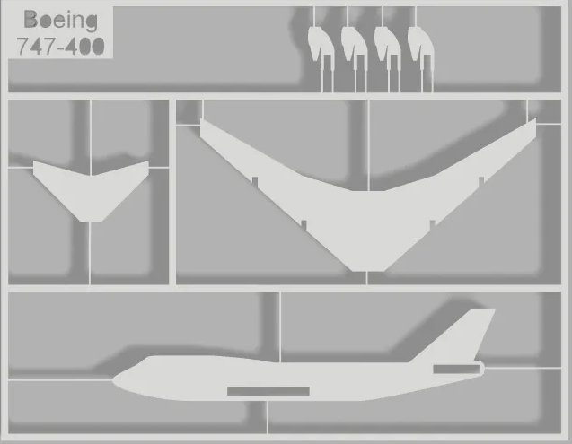 Boeing 747-400 Kit Card - Etsy