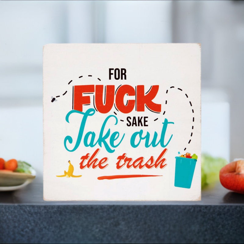 Signs Take Trash - Etsy