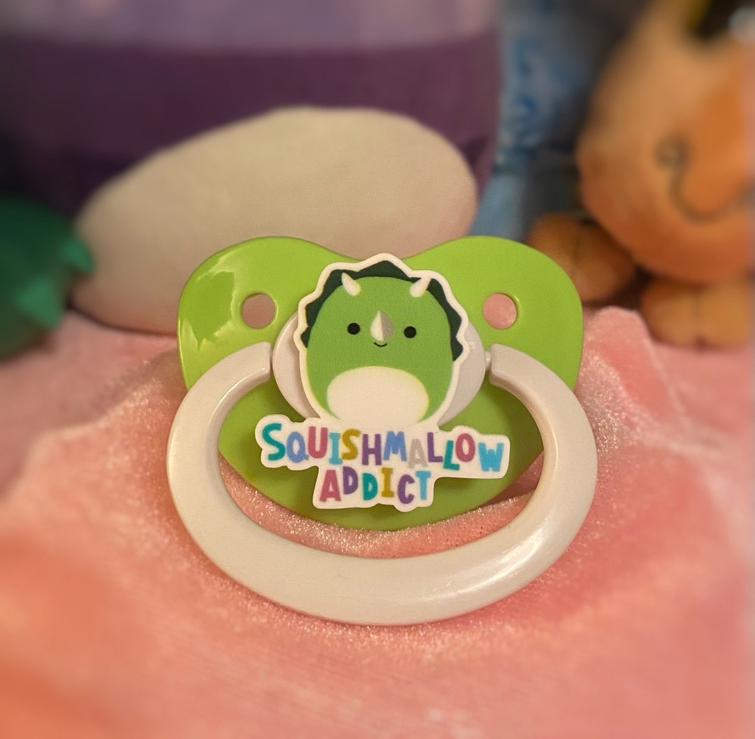 Adult Pacifier squishmallow Addict Green Paci - Etsy