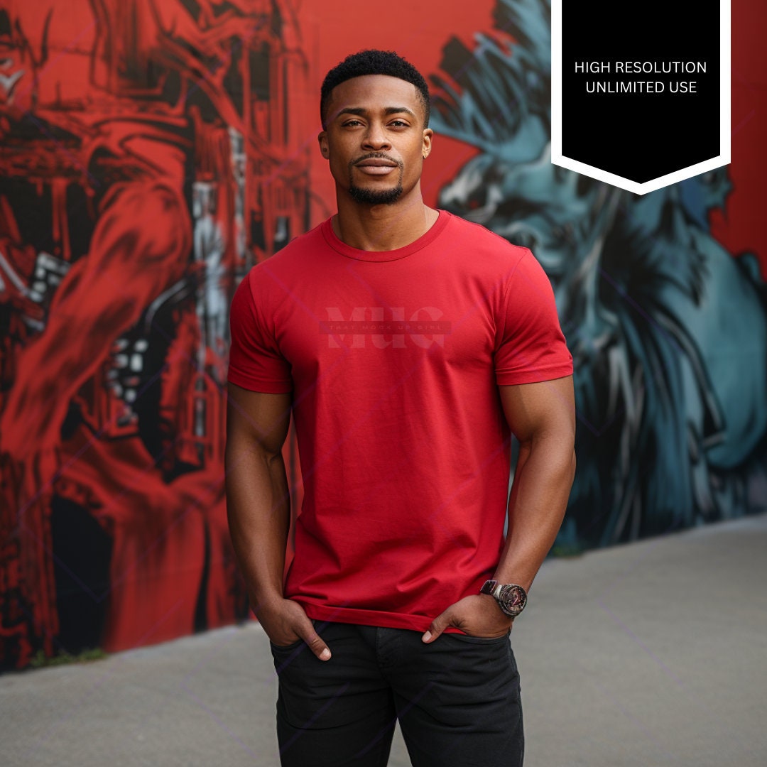 Black Mockups, Black Model Mockup, Male Model, Diverse Mockups, Diverse ...