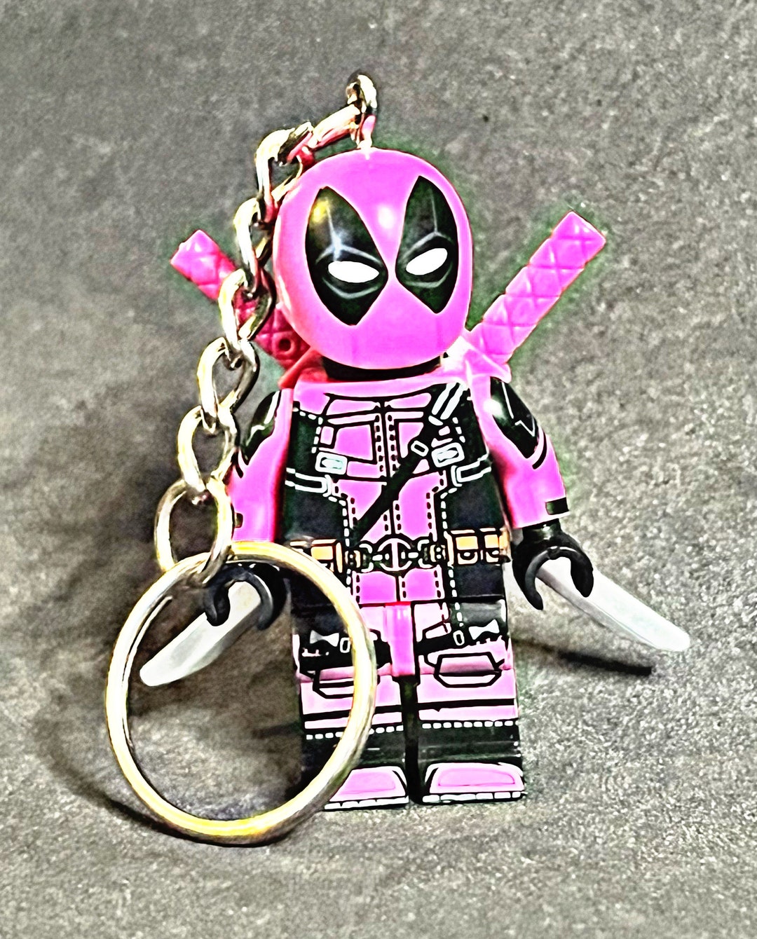 Keyring/bag Charm Pink Deadpool - Etsy
