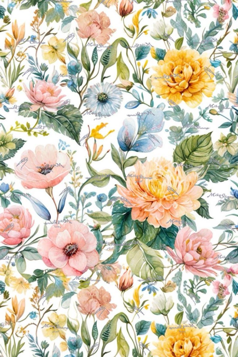 15 Breathtakingly Intricately Detailed Watercolor Flowers - Etsy