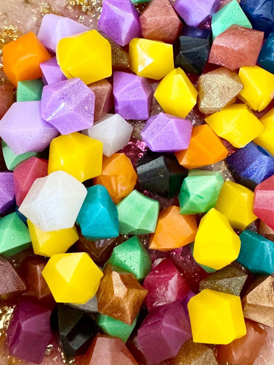 Gemstones - 100 Irregular Faux Gemstones, Multicolored Gemstones, No ...