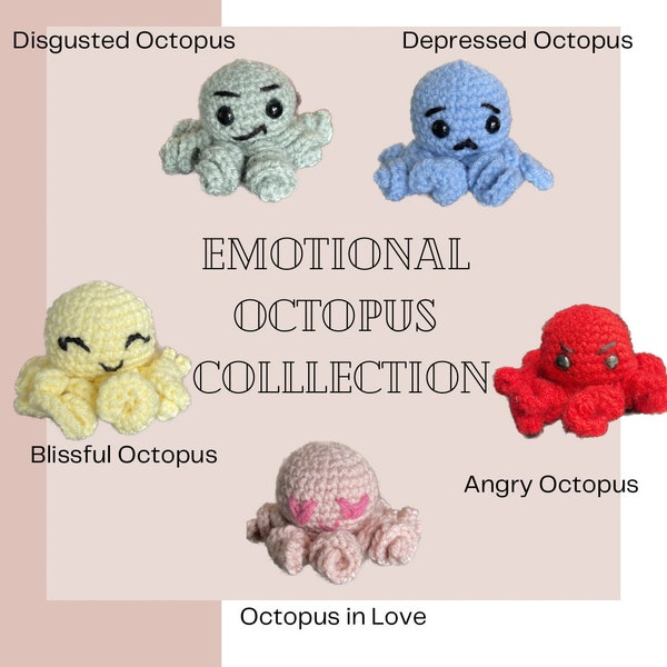 Emotional Octopus - Etsy