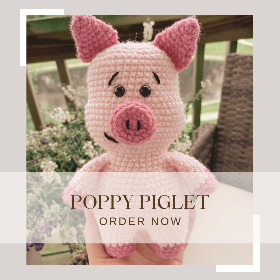 Poppy Piglet Plushie - Etsy