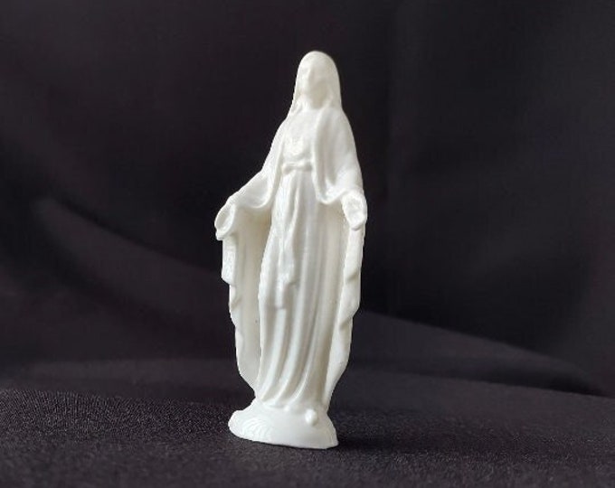 Virgin Mary, Our Lady of Grace 3.5" or 5" Tall - White or Beige | ABS ...