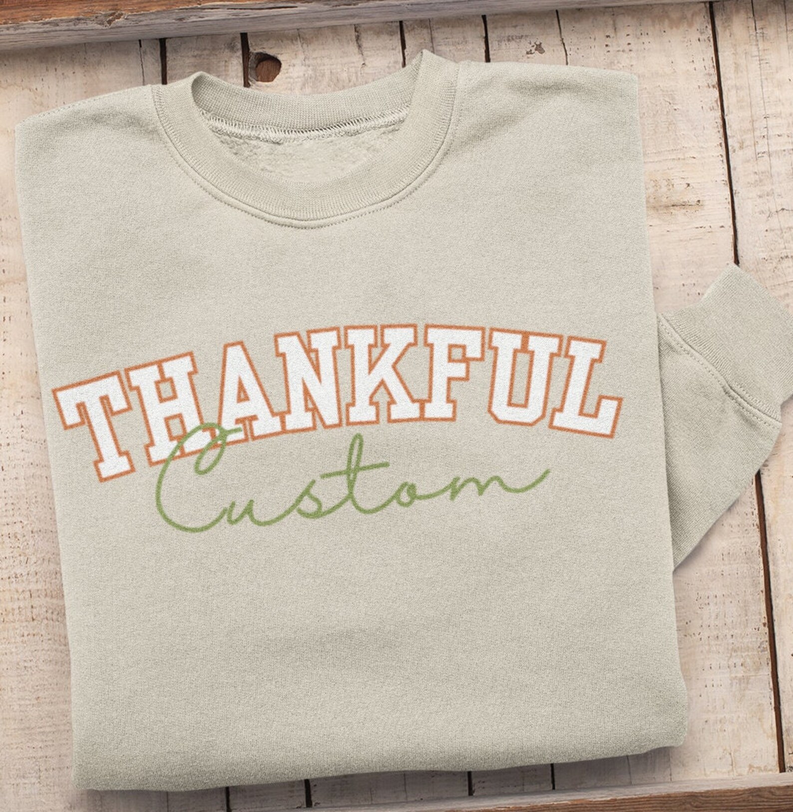 Custom Thankful Sweatshirt, Personalized Thanksgiving Shirts for Family ...