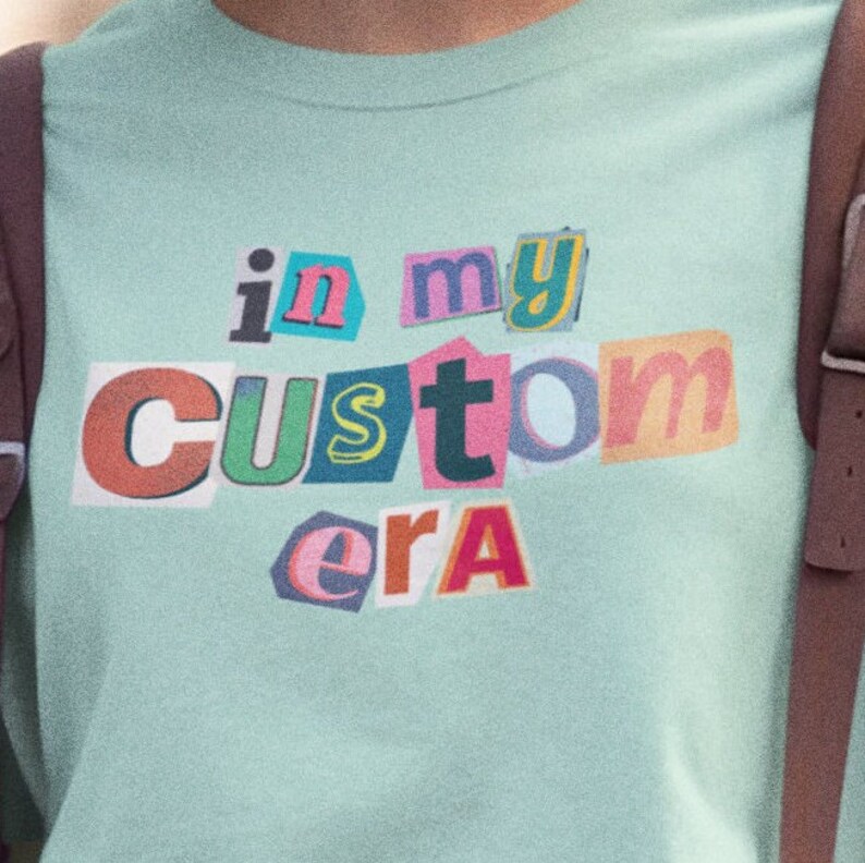 In My Era Shirt CUSTOM Era T Shirt Concert Outfit Womens Colorful Era T-shirt Personalize Ladies ...
