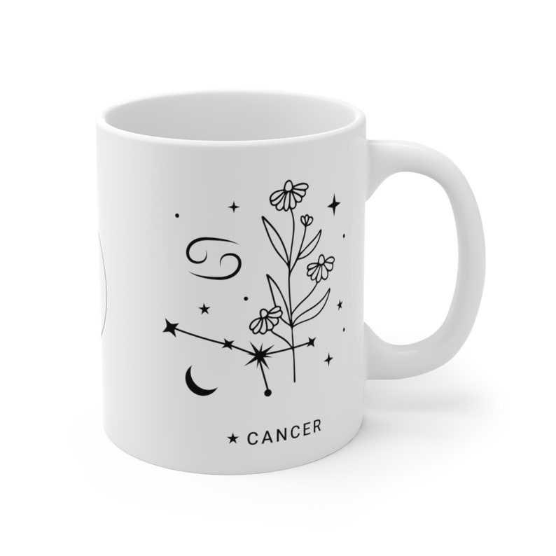 Astrology Sign Mug, Cancerian Zodiac Mug, Celestial Mug, Astrology Mug ...