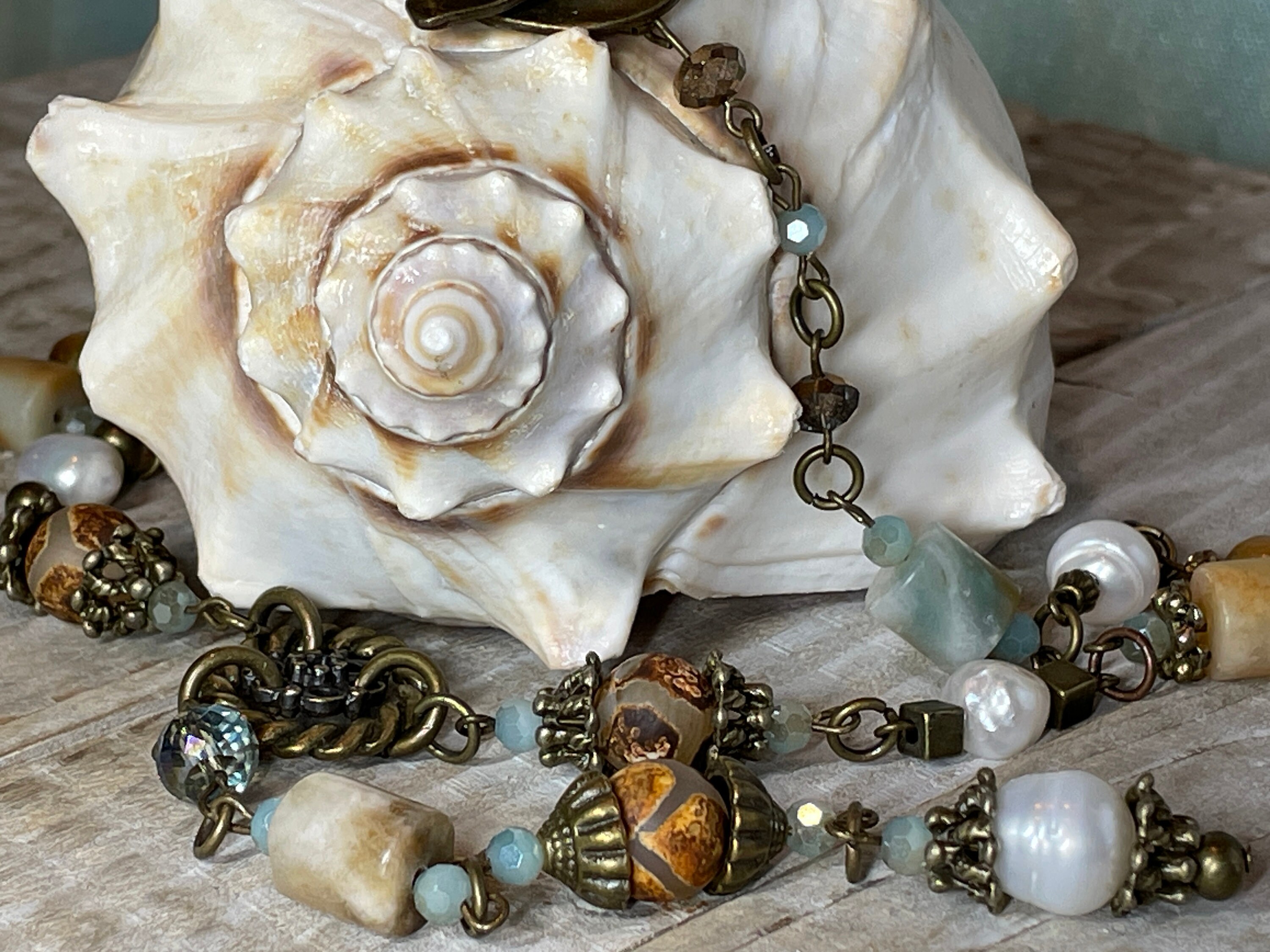 Antiqued Coastal Chain Necklace - Etsy
