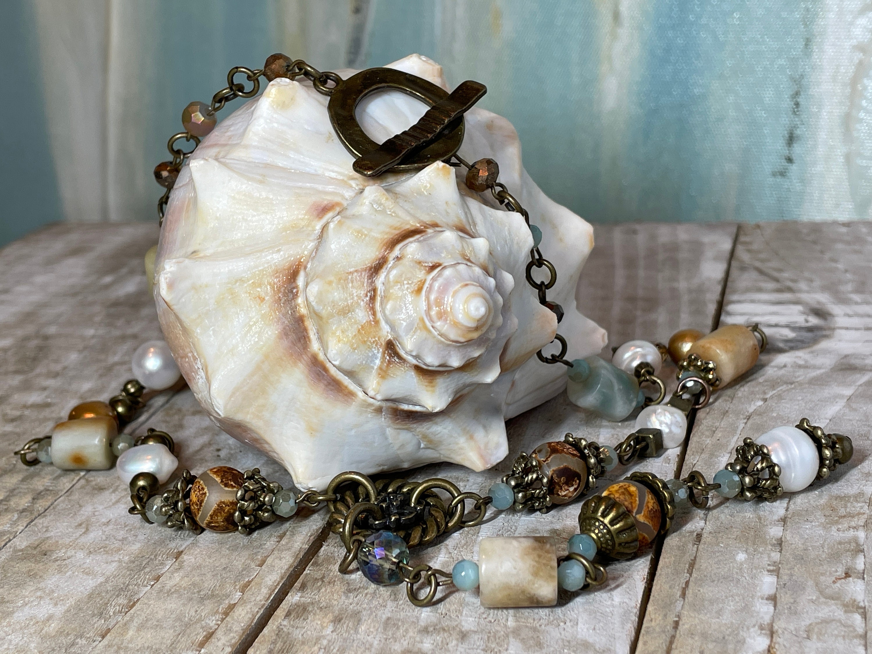 Antiqued Coastal Chain Necklace - Etsy