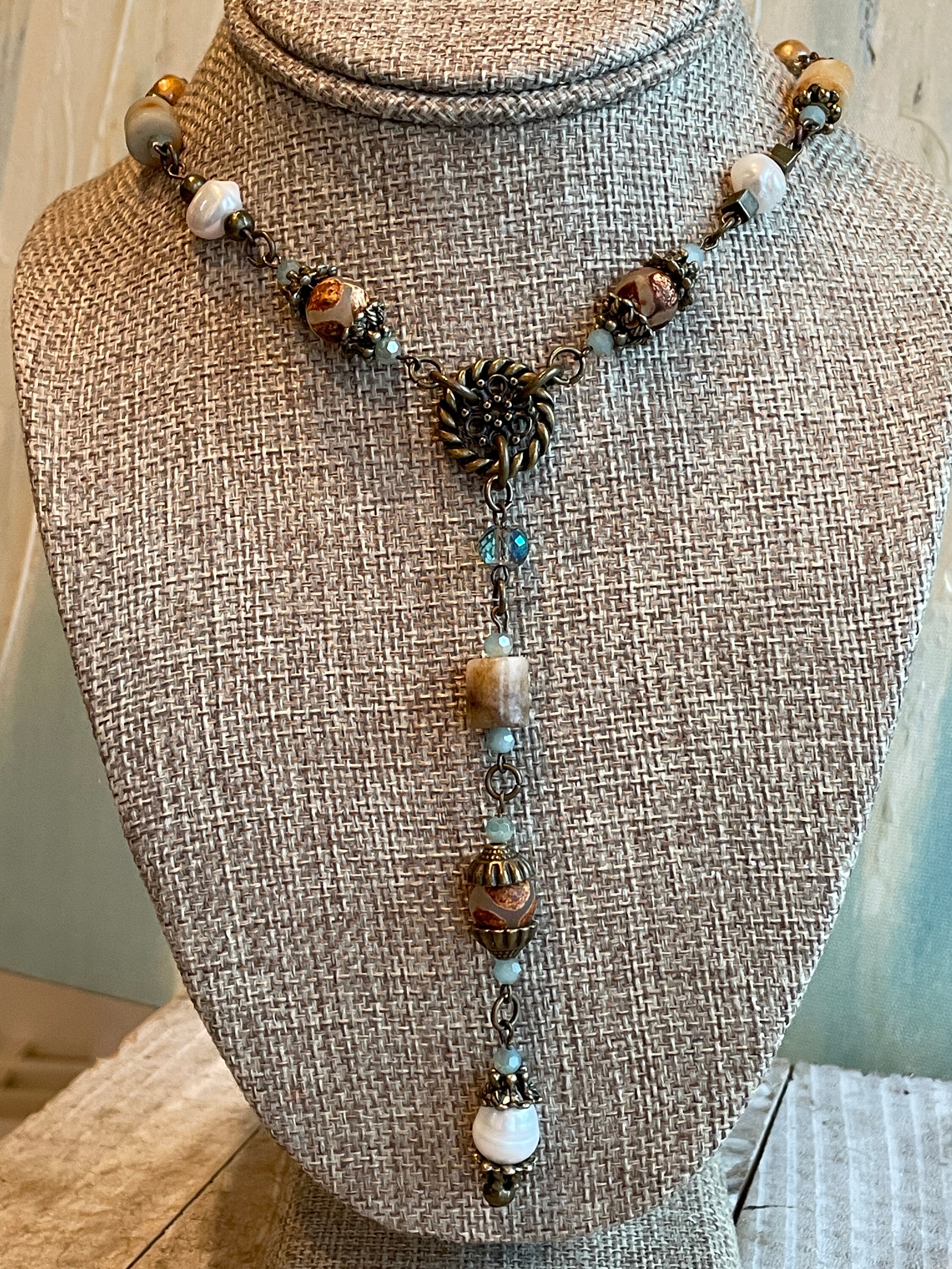 Antiqued Coastal Chain Necklace - Etsy