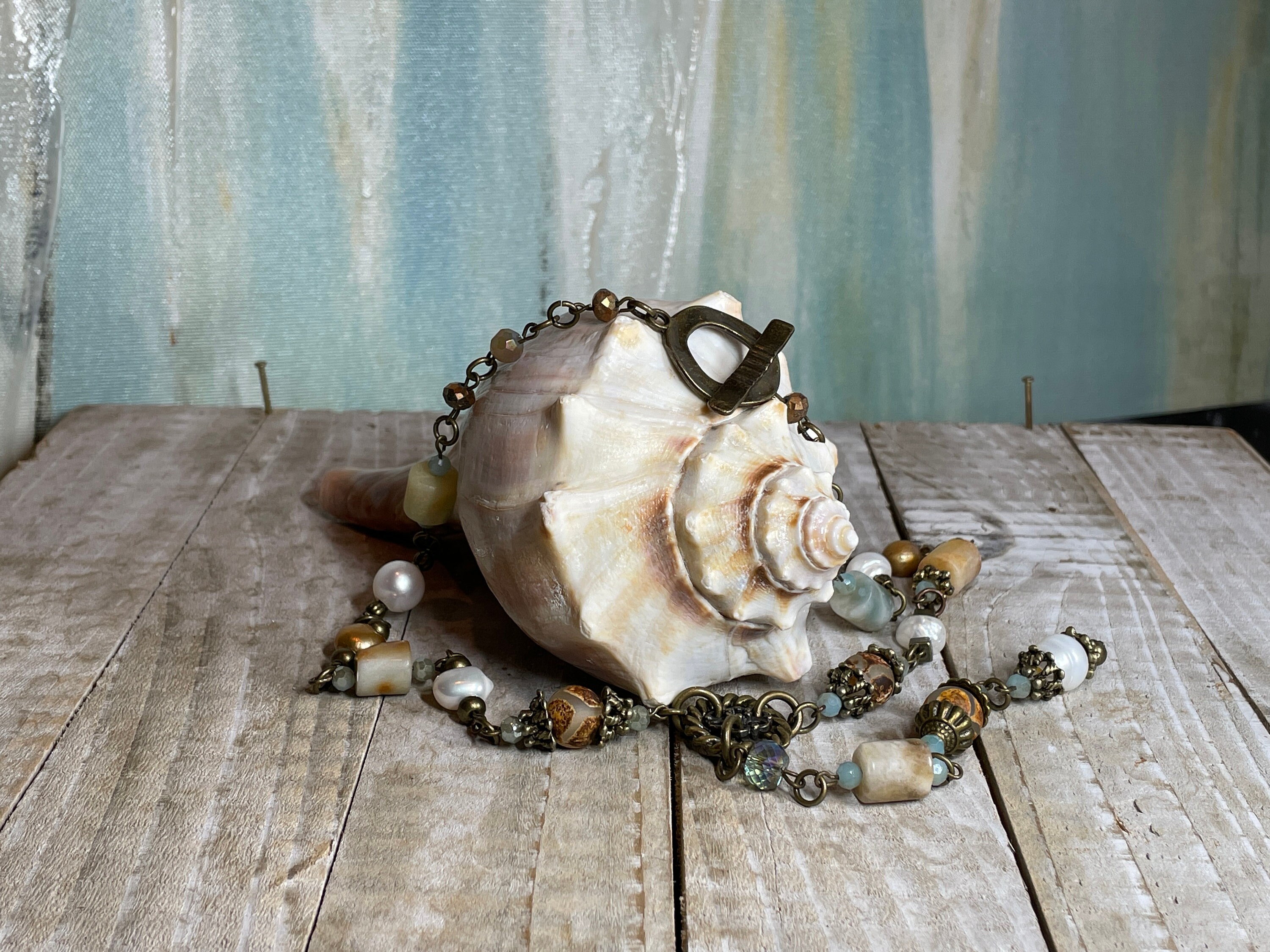 Antiqued Coastal Chain Necklace - Etsy