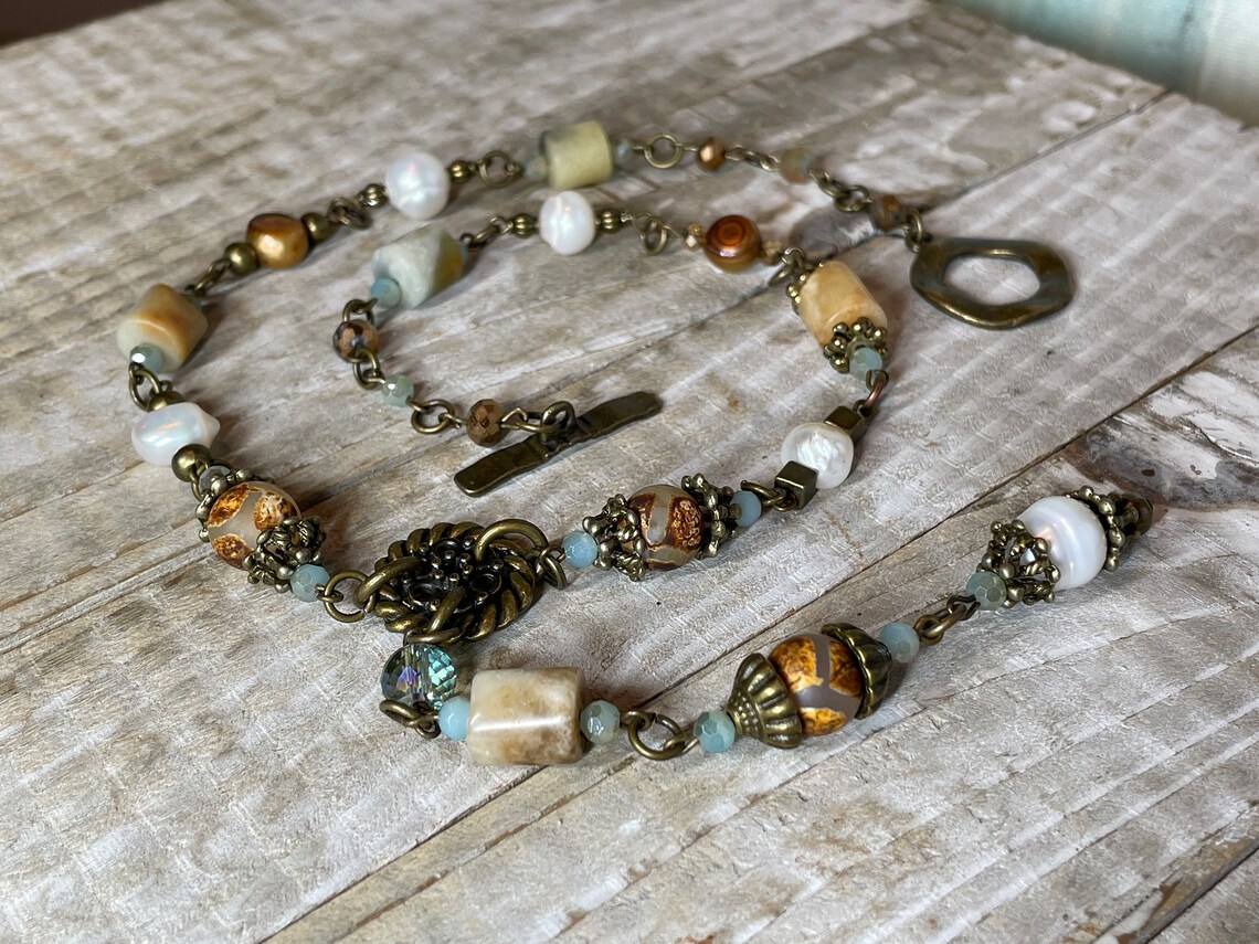 Antiqued Coastal Chain Necklace - Etsy