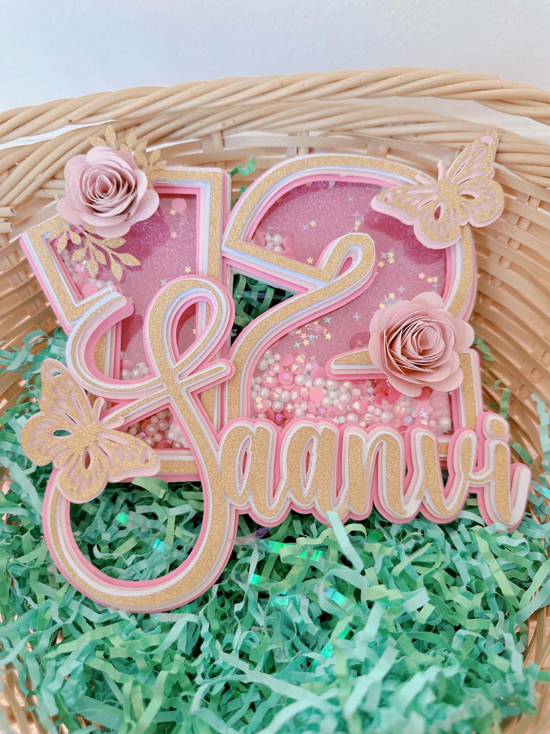 3D Shaker Cake Topper, Custom Cake Topper for Kids and Adults, Birthday ...