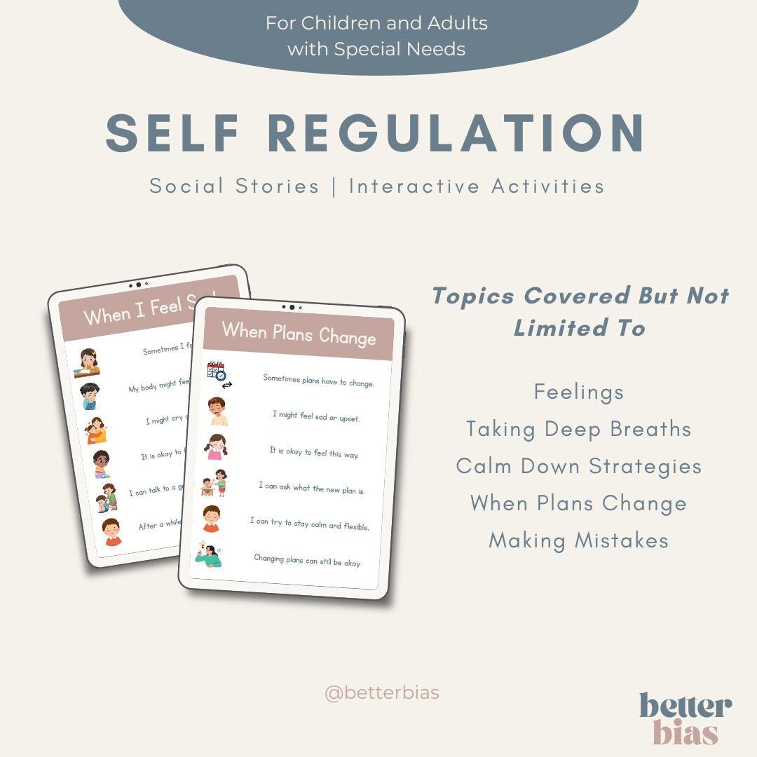 Social Story Mini Bundle | Emotions & Self Regulation Skills | Special ...