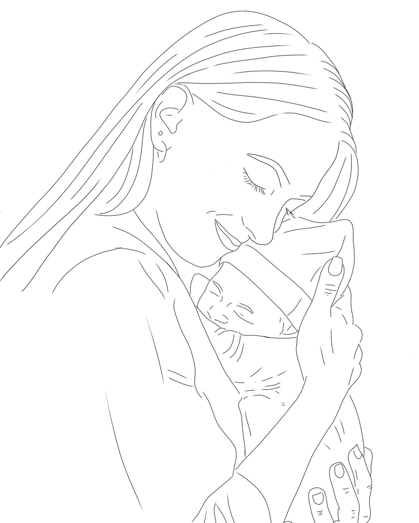 Custom Line Drawing Family Custom Line Art Couple Custom - Etsy