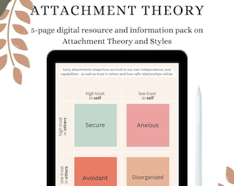 Attachment Styles Printable, Attachment Style Information Sheets ...