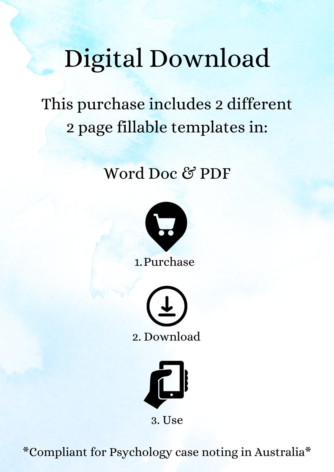 Therapist Case Note Template: Psychology Client Record (PDF & Word) Case Conceptualization Note ...