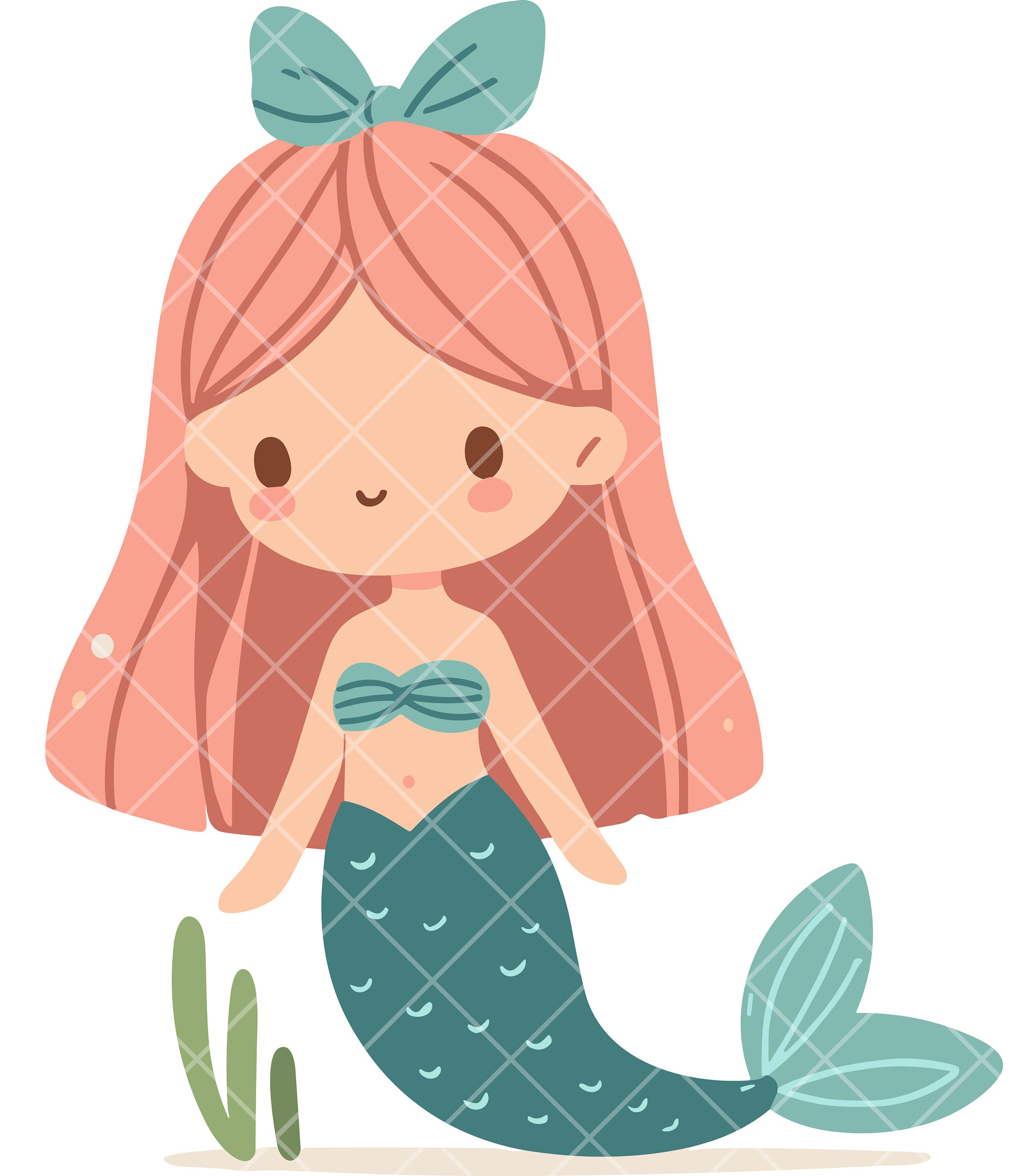 Cute Mermaid PNG Bundle - Etsy