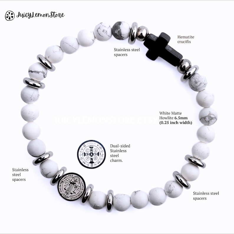St Benedict Stainless Steel Protection Unisex Bracelet, Select Your ...