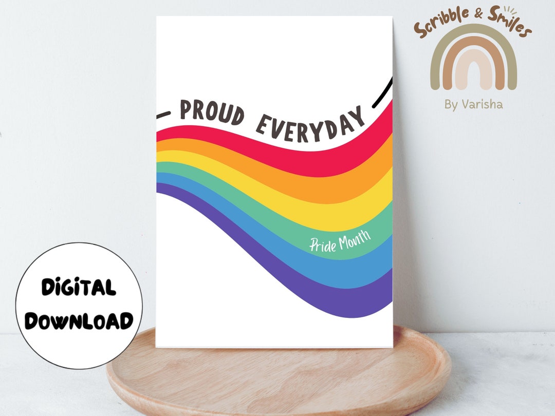 Printable Pride Card, Pride Month Card, LGBTQ Card, for Best Friend ...