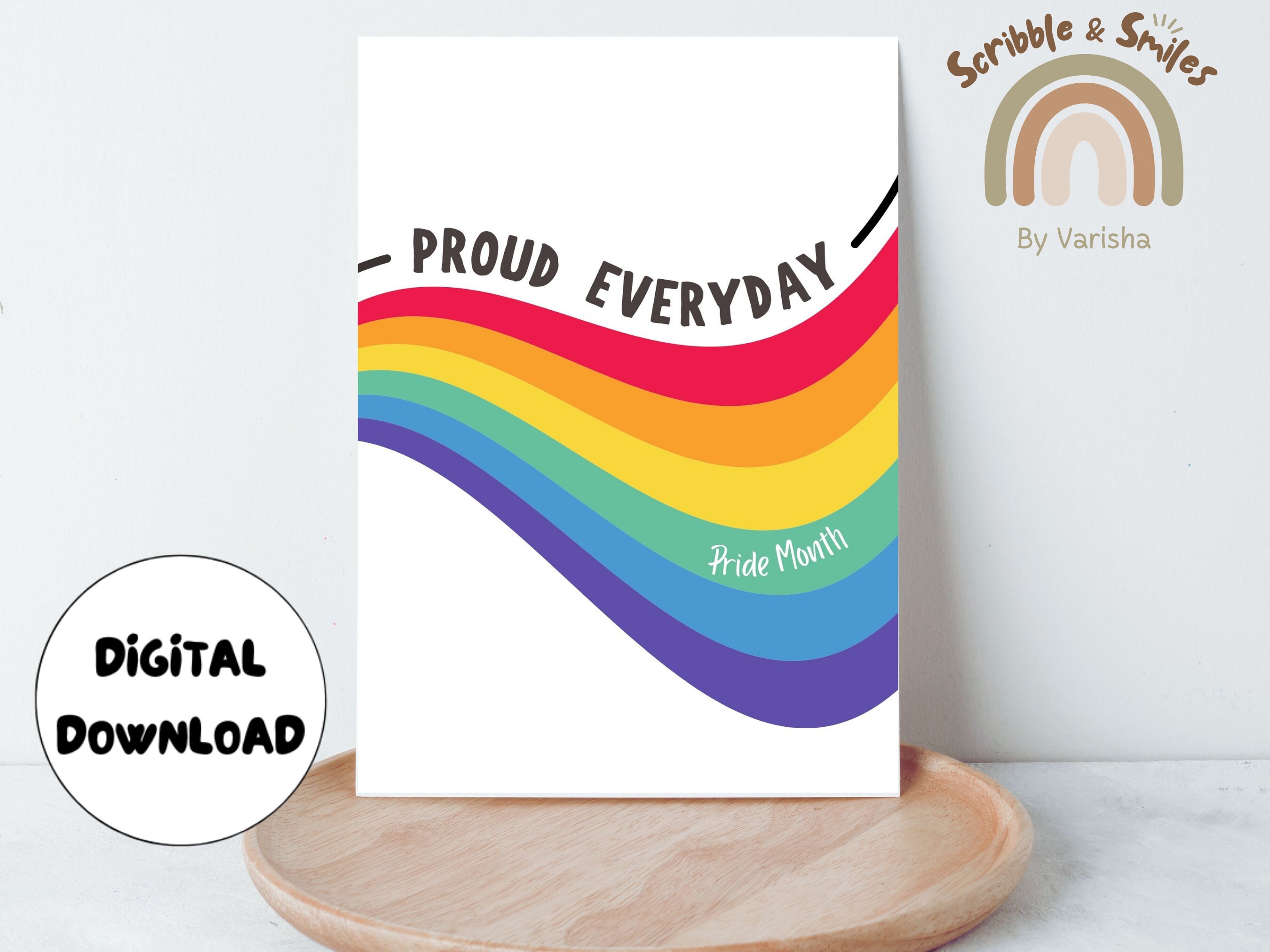 Printable Pride Card, Pride Month Card, LGBTQ Card, for Best Friend ...