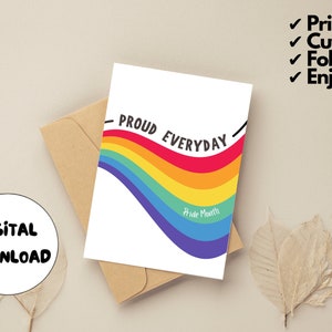 Printable Pride Card Pride Month Card LGBTQ Card for Best - Etsy