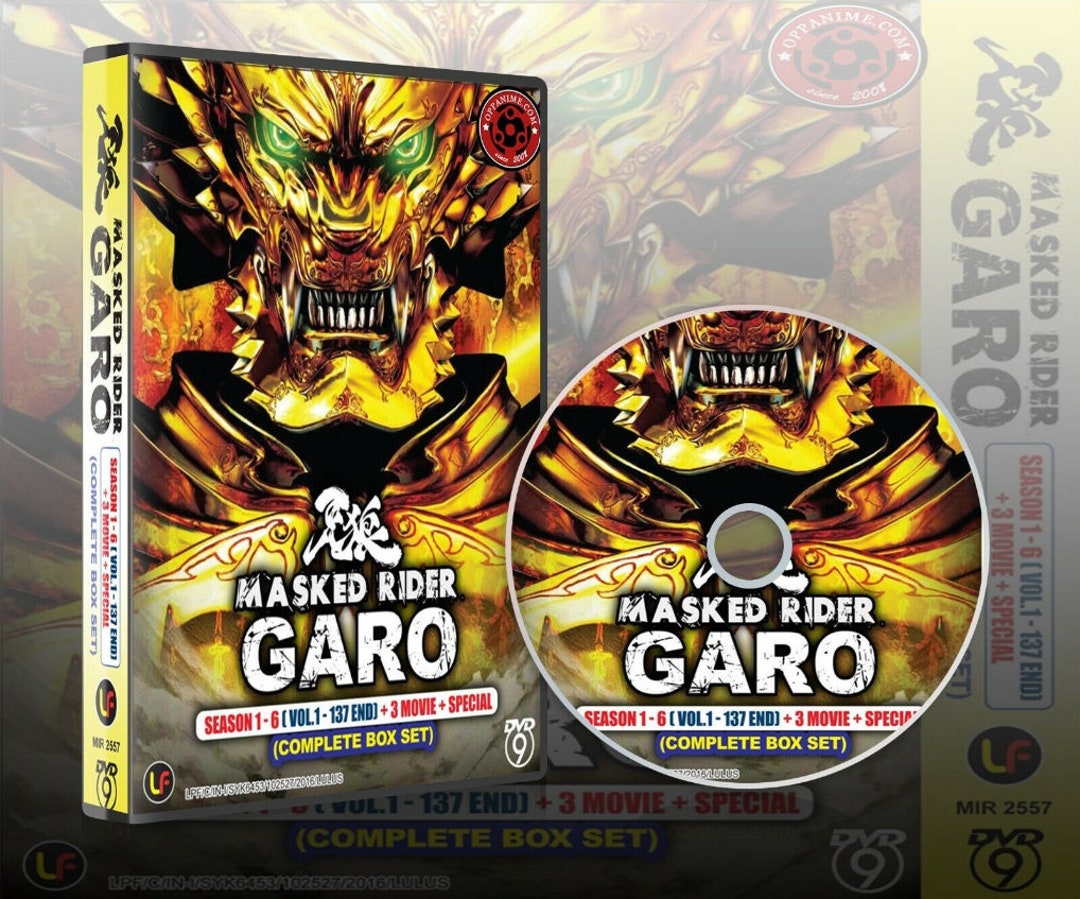 DVD Masked Rider Garo Season 1-6 Volume 1-137 End + 3 Movie + Special English Subtitle- Free ...
