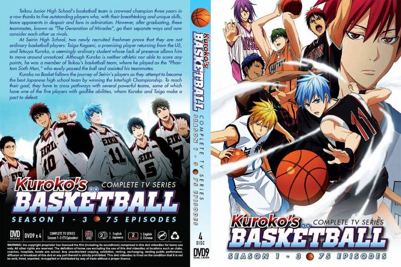 DVD Anime~english Dubbed~kuroko's Basketball Season 1-3(1-75end)- Free ...