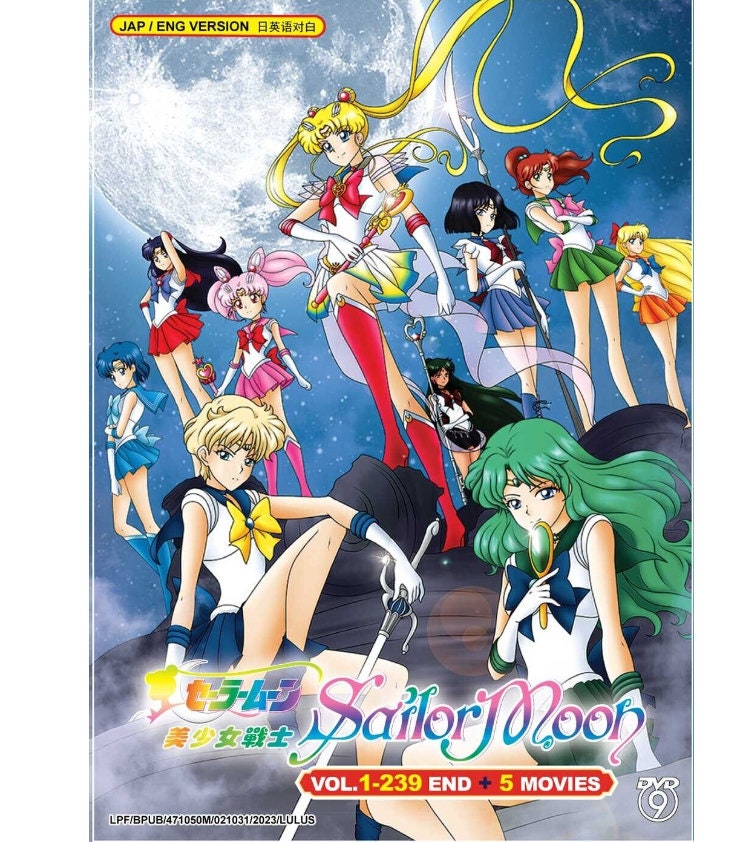 Sailor Moon Complete Collection ANIME DVD Box Set 1-239 Episodes 5 ...